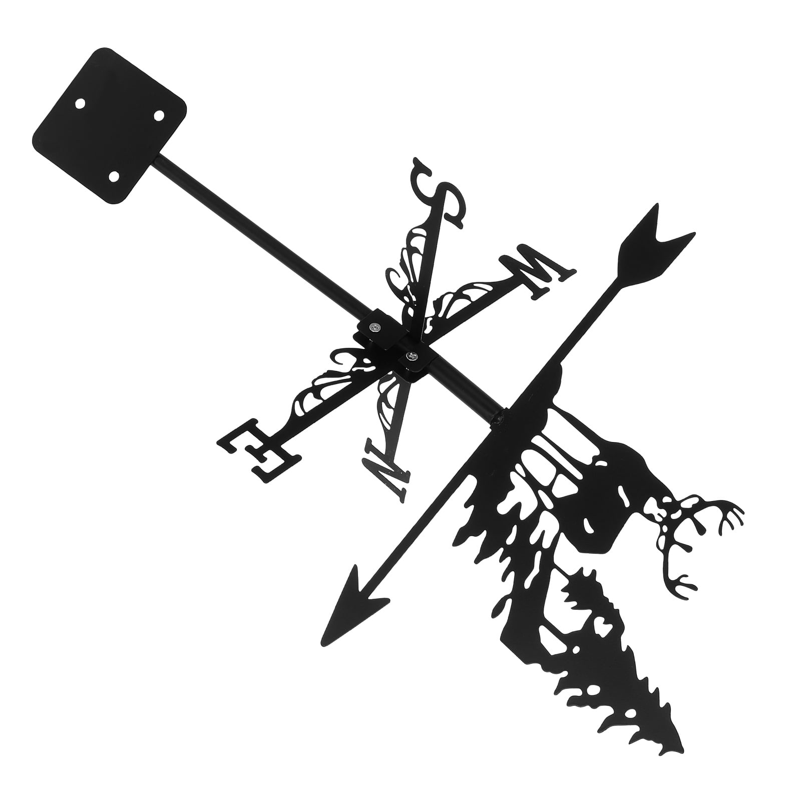 Decorative Iron Elk Weathervane for Roofs Outdoor Wind Direction ...