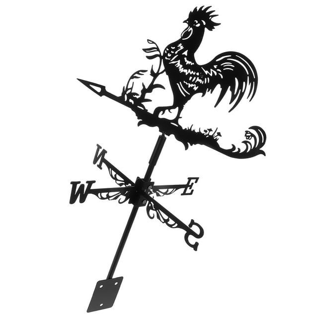 Weather Vane Indicator Roof Mount Wind Direction Unique Rooster Weather ...