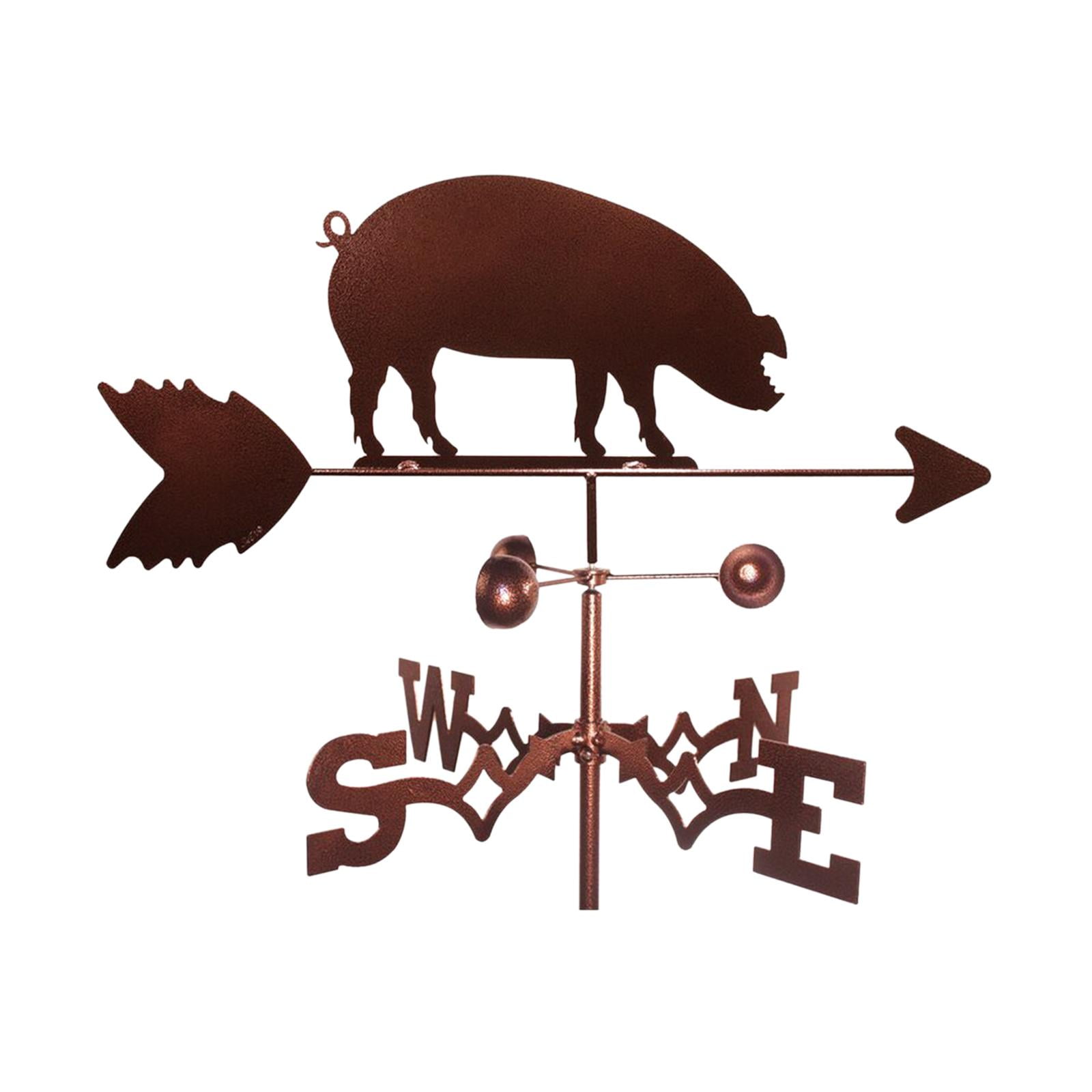 Weather Vane, Iron Retro Farm Scene Garden Stake Weather Vane with ...