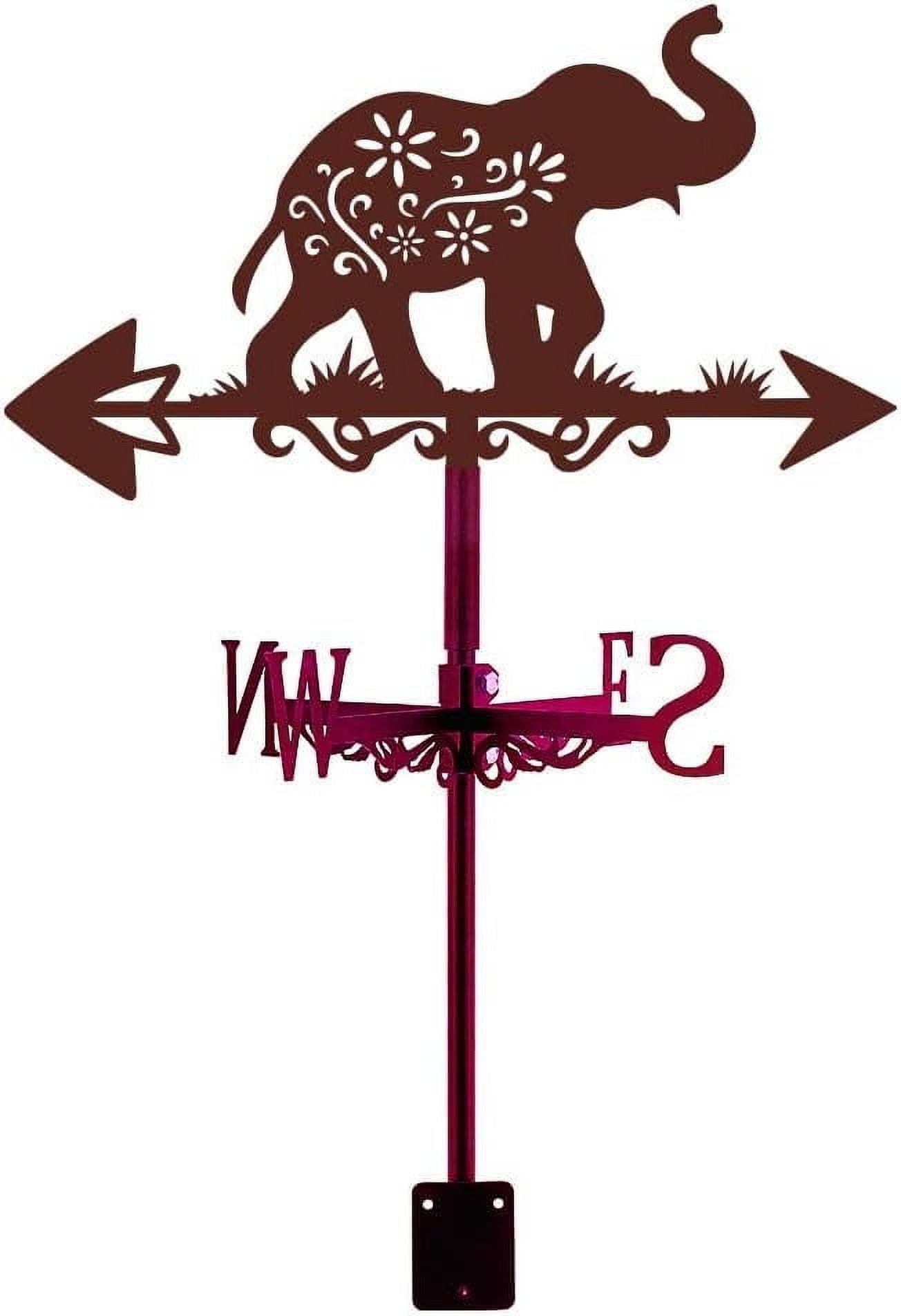 Weather Vane for Roof Mount Vintage Elephant Garden Stake Weathervane ...