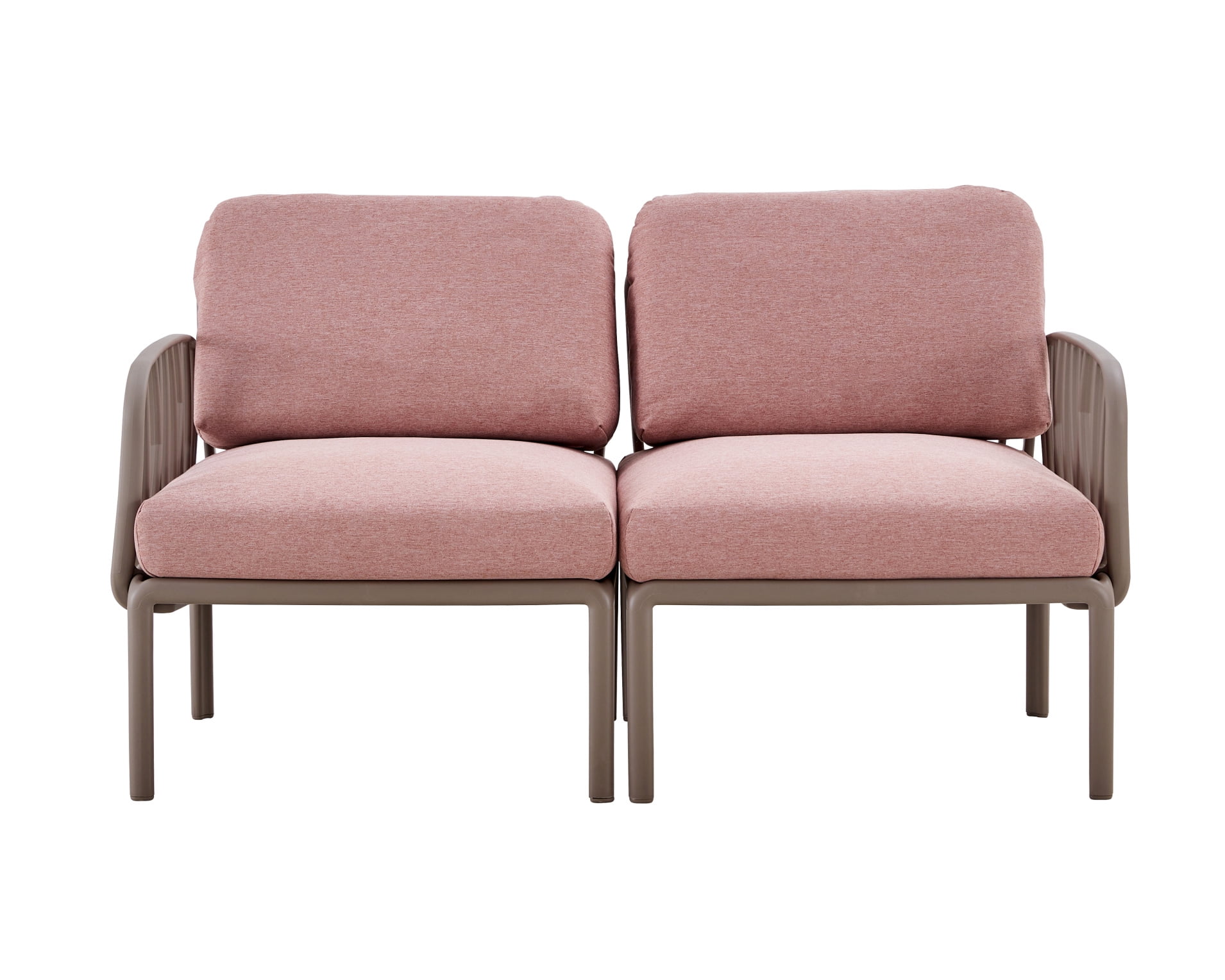 Weather Waterproof Loveseat Sofa with Plastic Base, Comfortable and ...