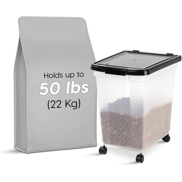 EARKITY Airtight Food Storage Container with Removable Casters, for Dog ...