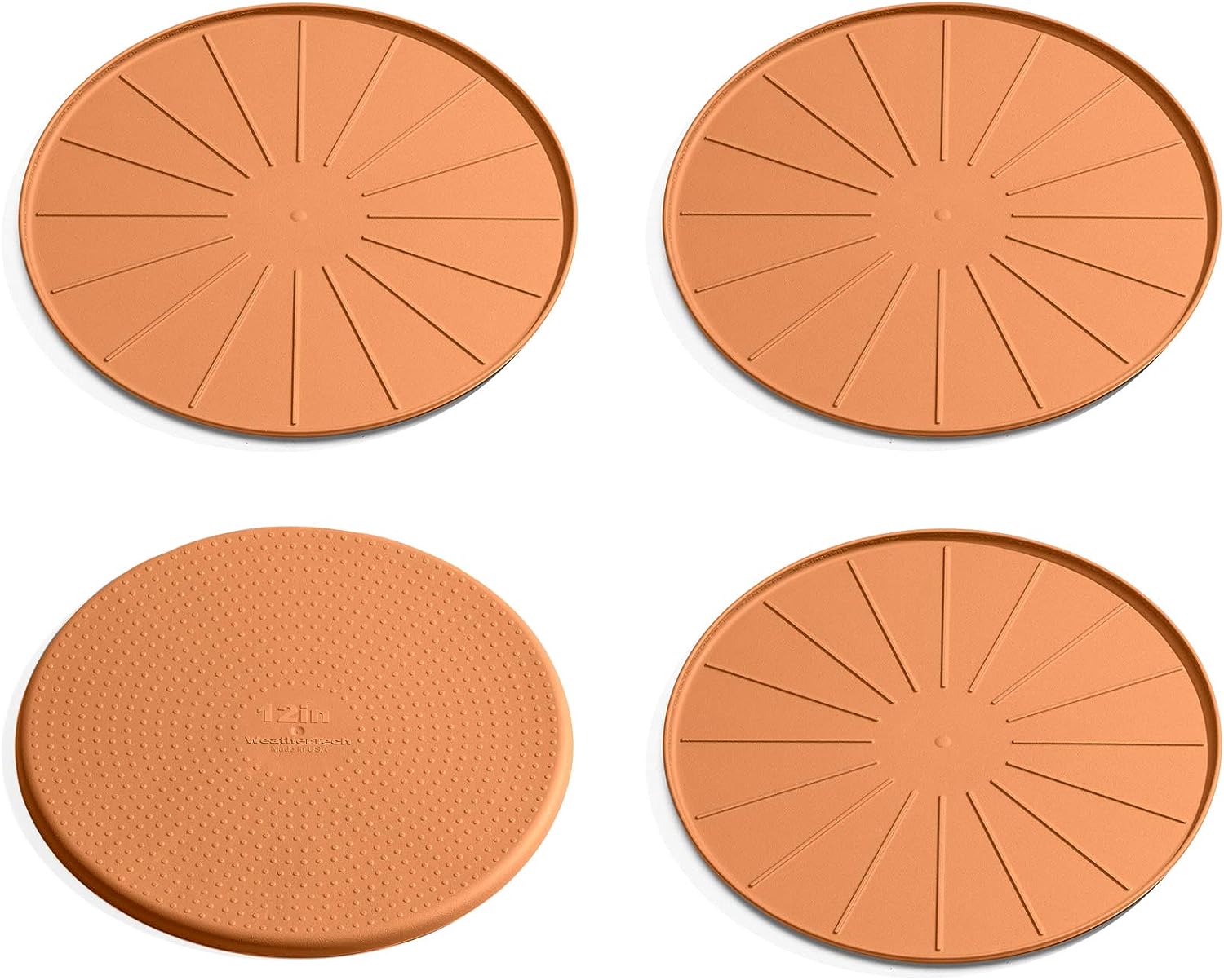 WeatherTech 12" Coasters for Home Surfaces, Anti-Skid, No-Slip knibs ...