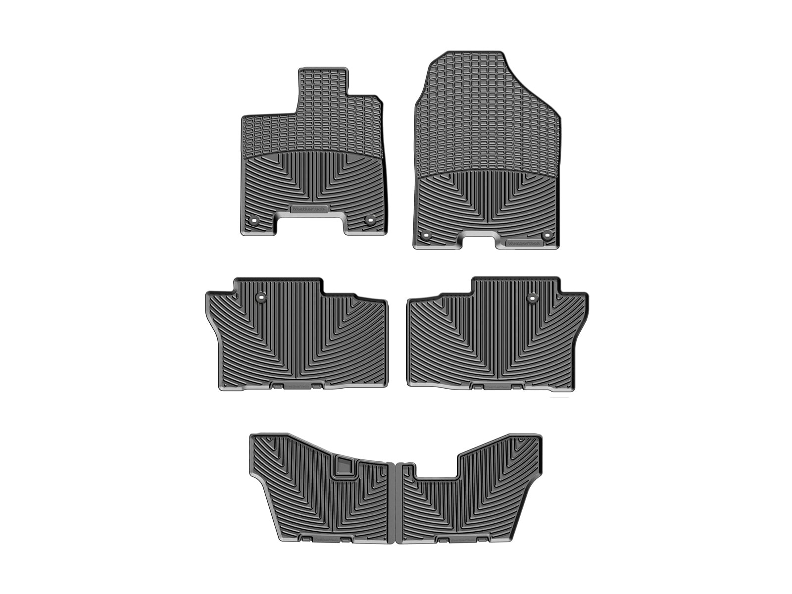 WeatherTech All-Weather Floor Mats compatible with 2016-2022 Honda ...