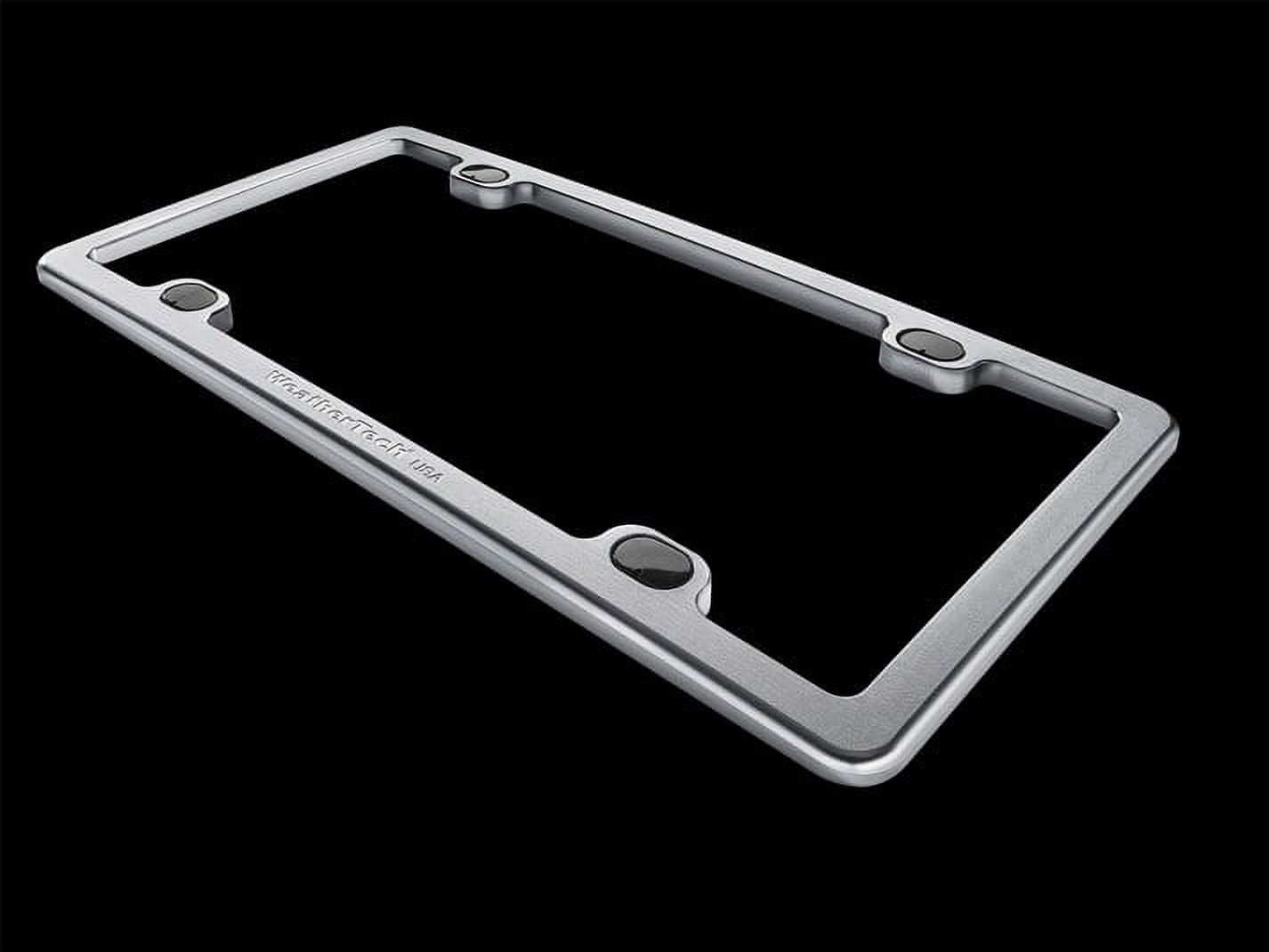 WeatherTech Billet License Plate Frame - Clear Bright Silver - Walmart.com
