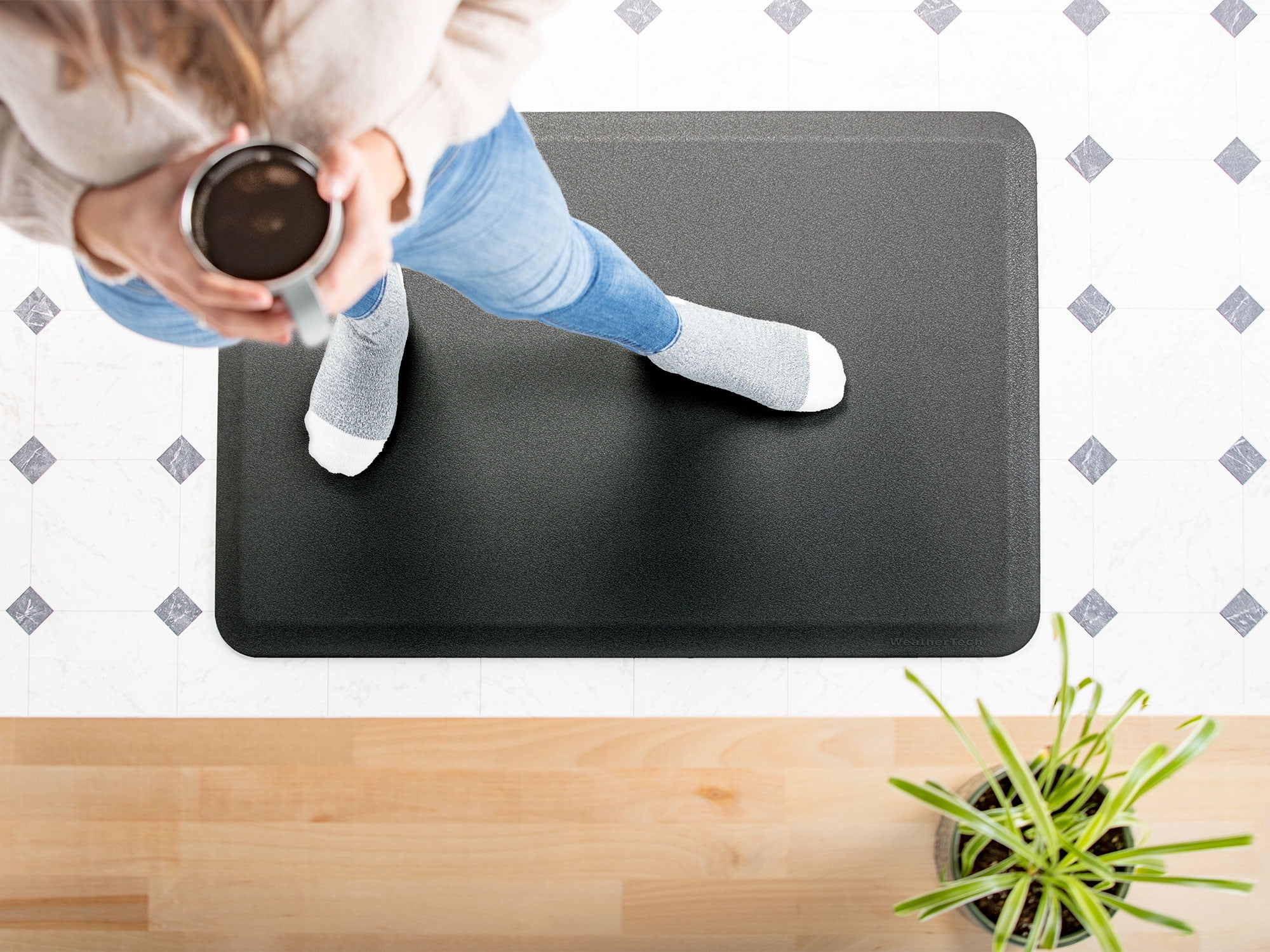 WeatherTech ComfortMat, 24 by 36 Inches Anti-fatigue Comfort Mat, Stone ...