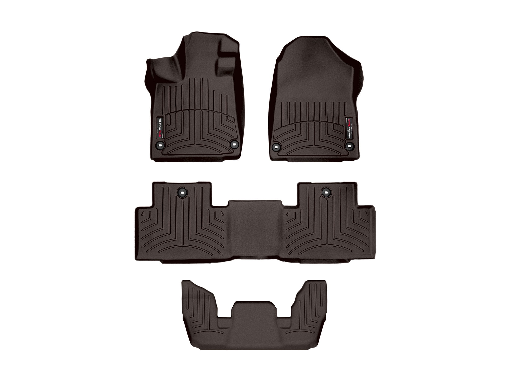 WeatherTech Custom Fit FloorLiners compatible with 2022-2025 Acura MDX - Complete Set (1st, 2nd ...