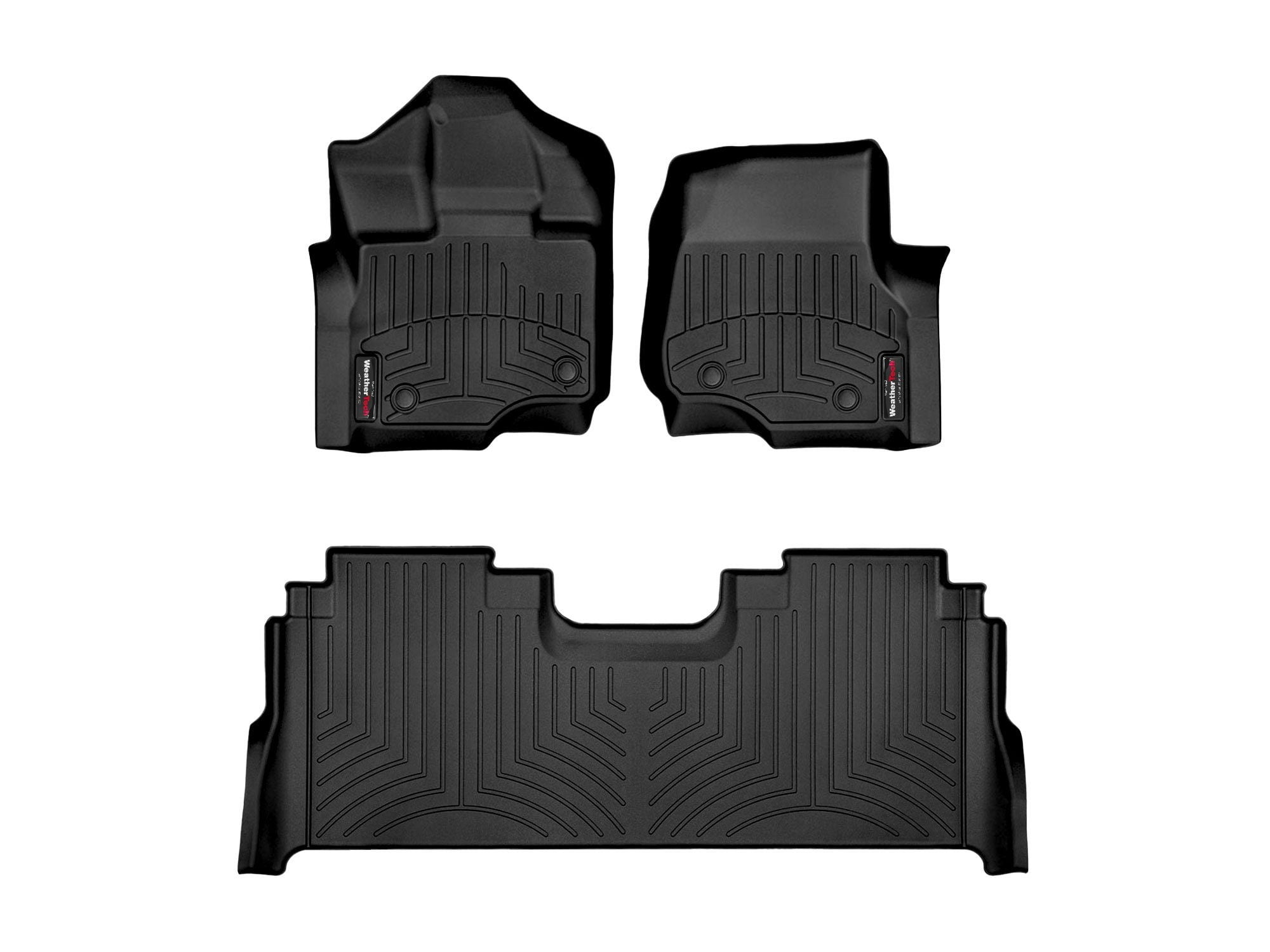 WeatherTech Custom Fit FloorLiners compatible with Ford F-150 Lightning, F-150 Raptor, F-150 ...