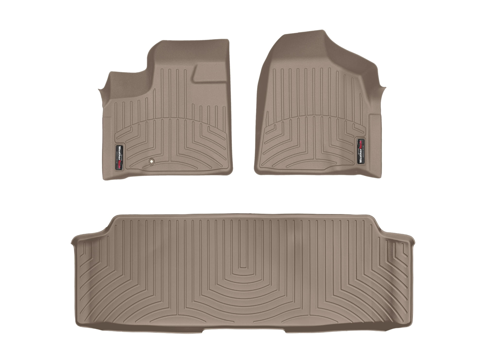WeatherTech Custom Fit FloorLiners compatible with Town & Country Van ...