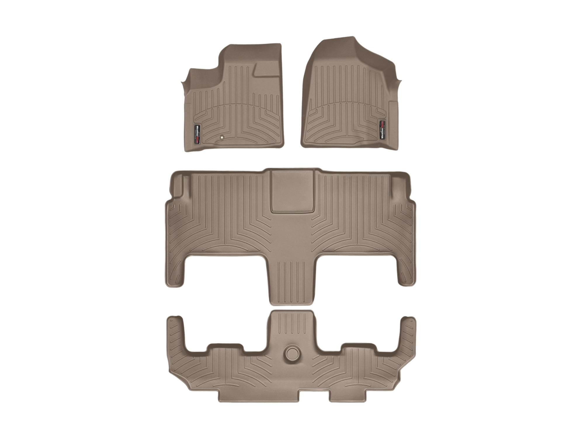 WeatherTech Custom Fit FloorLiners compatible with Town & Country Van ...