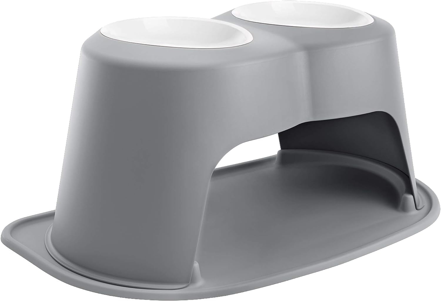 WeatherTech Double High Pet Feeding System w/Plastic Dog/Cat Bowls - 14 ...