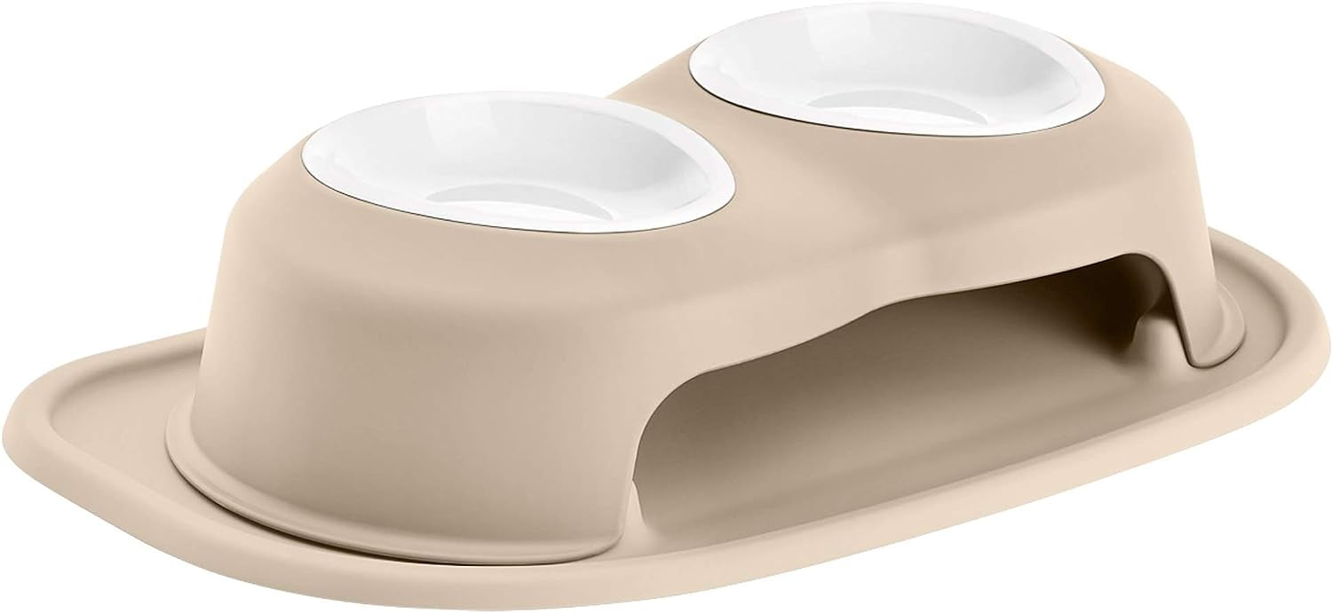 WeatherTech Double High Pet Feeding System w/Plastic Dog/Cat Bowls - 4 ...