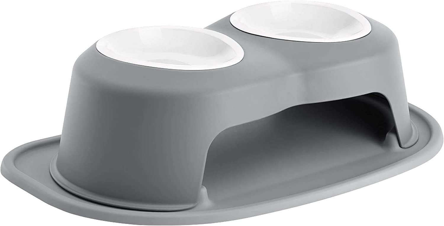 WeatherTech Double High Pet Feeding System w/Plastic Dog/Cat Bowls - 6 ...