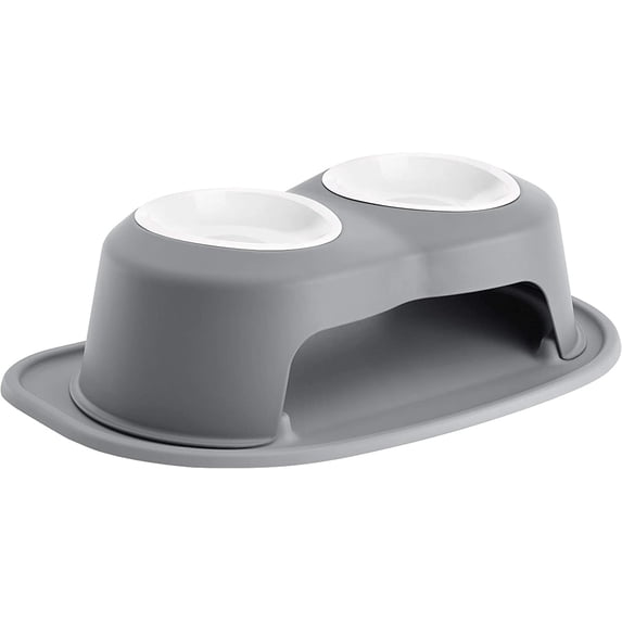 WeatherTech Double High Pet Feeding System w/Plastic Dog/Cat Bowls - 6 ...