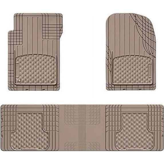 WeatherTech Trim-to-Fit Car & SUV Floor Mat - 1st & 2nd Row 3-Piece Set ...
