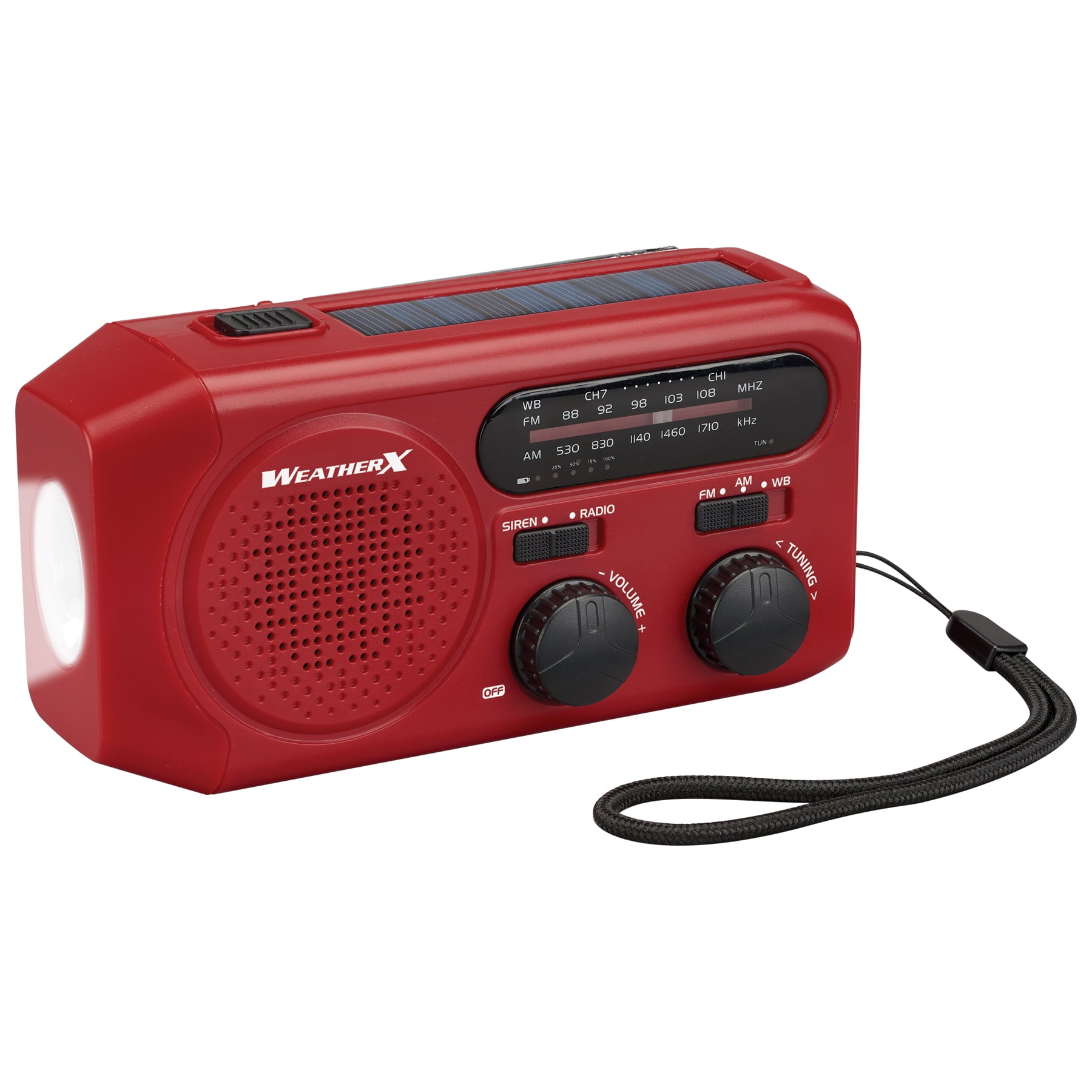 WeatherX Portable AM/FM Radios, Red, WR281R - Walmart.com