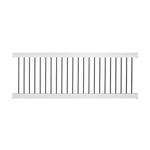 Weatherables Bolton Porch and Deck Railing Kit – Aluminum and Vinyl ...