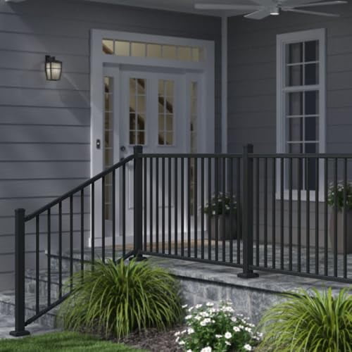 Weatherables Fairlawn Railing Kit - Aluminum Indoor/Outdoor Stair ...