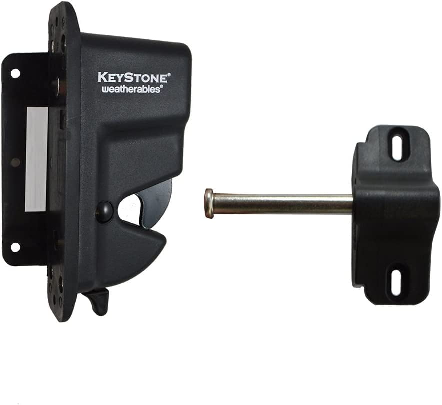 Weatherables Keystone 1-Sided Heavy Duty Lockable Gate Latch – Nylon ...