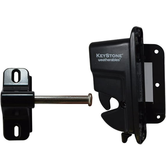 Weatherables Keystone Black Zinc Diecast Metal 1-Sided Key-Lockable ...
