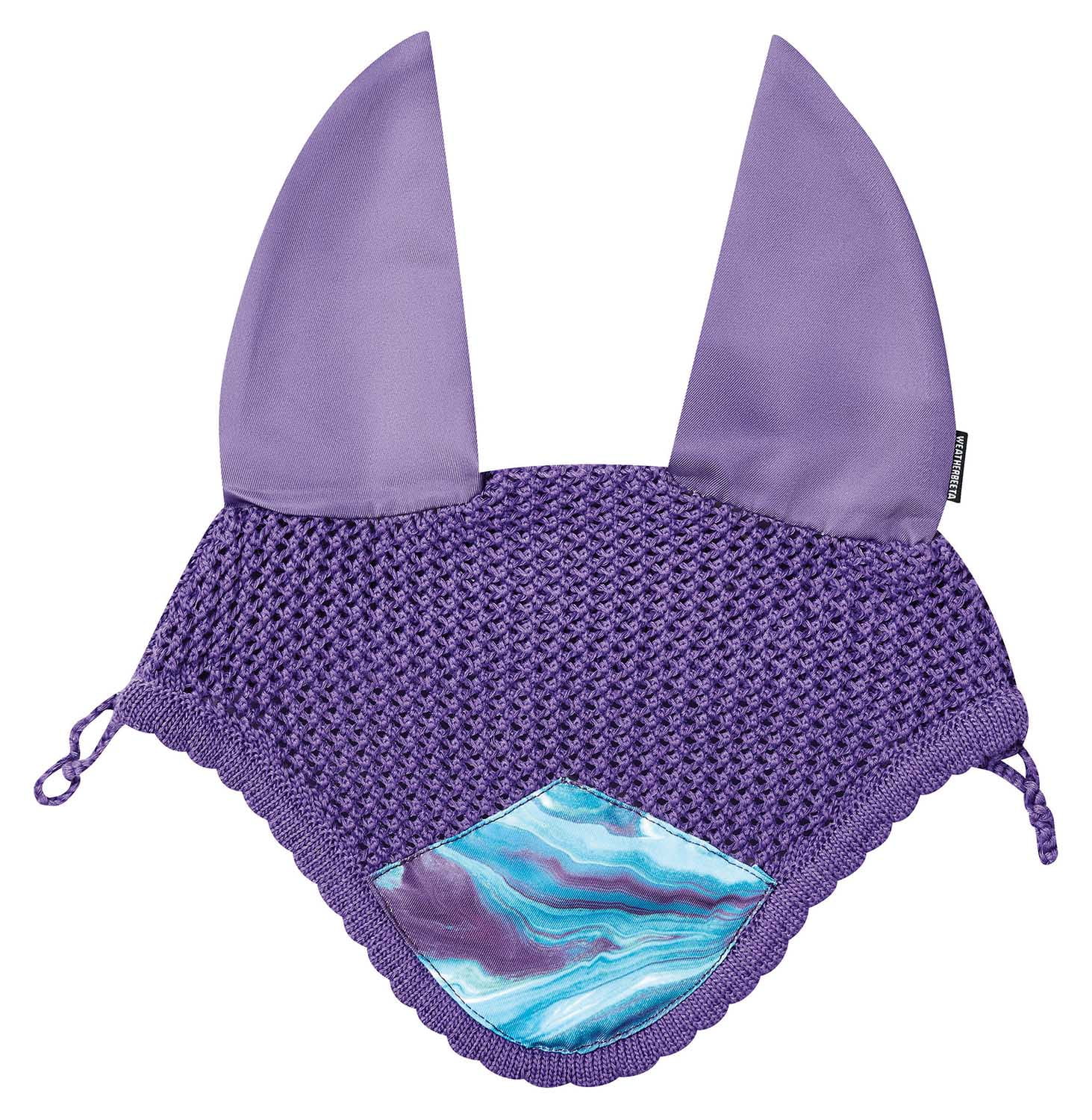 WeatherBeeta Prime Marble Ear Bonnet Purple Swirl Marble Print Full ...