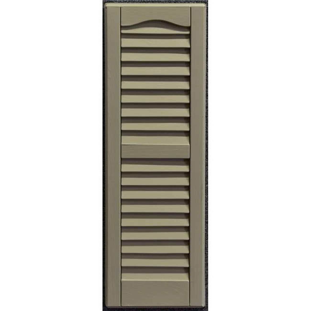 Weatherbest L0621AL-FH 6 x 21 in. Louvered Exterior Decorative Shutters ...