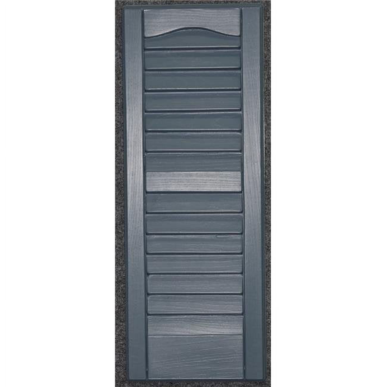 Weatherbest L0621NB-FH 6 x 21 in. Louvered Exterior Decorative Shutters ...