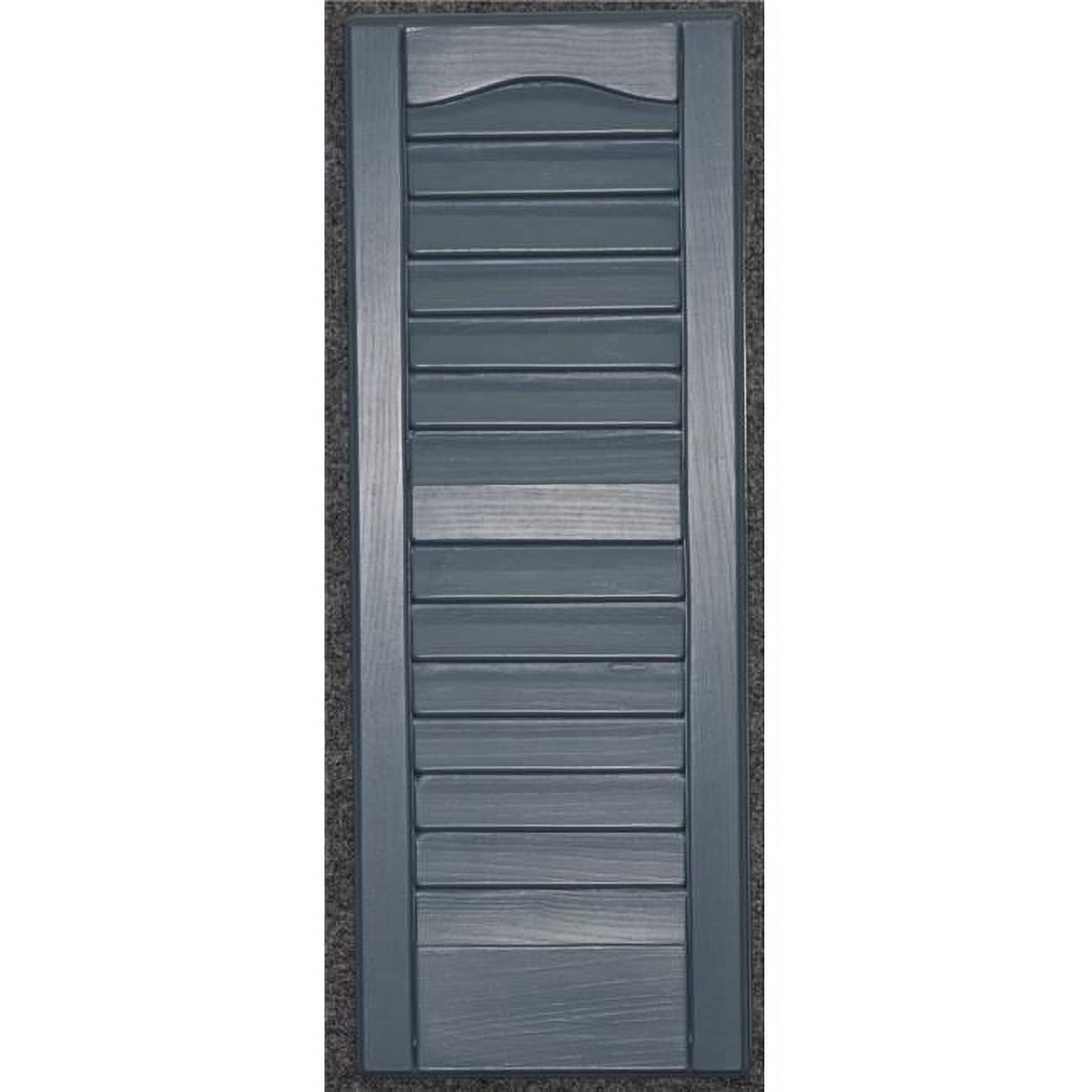 Weatherbest L0924BU-FH 9 x 24 in. Louvered Exterior Decorative Shutters ...