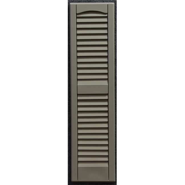 Weatherbest L0924CL-FH 9 x 24 in. Louvered Exterior Decorative Shutters ...