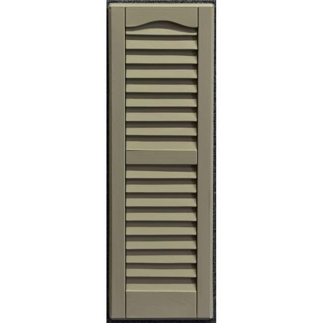 Weatherbest L0927AL-FH 9 x 27 in. Louvered Exterior Decorative Shutters ...