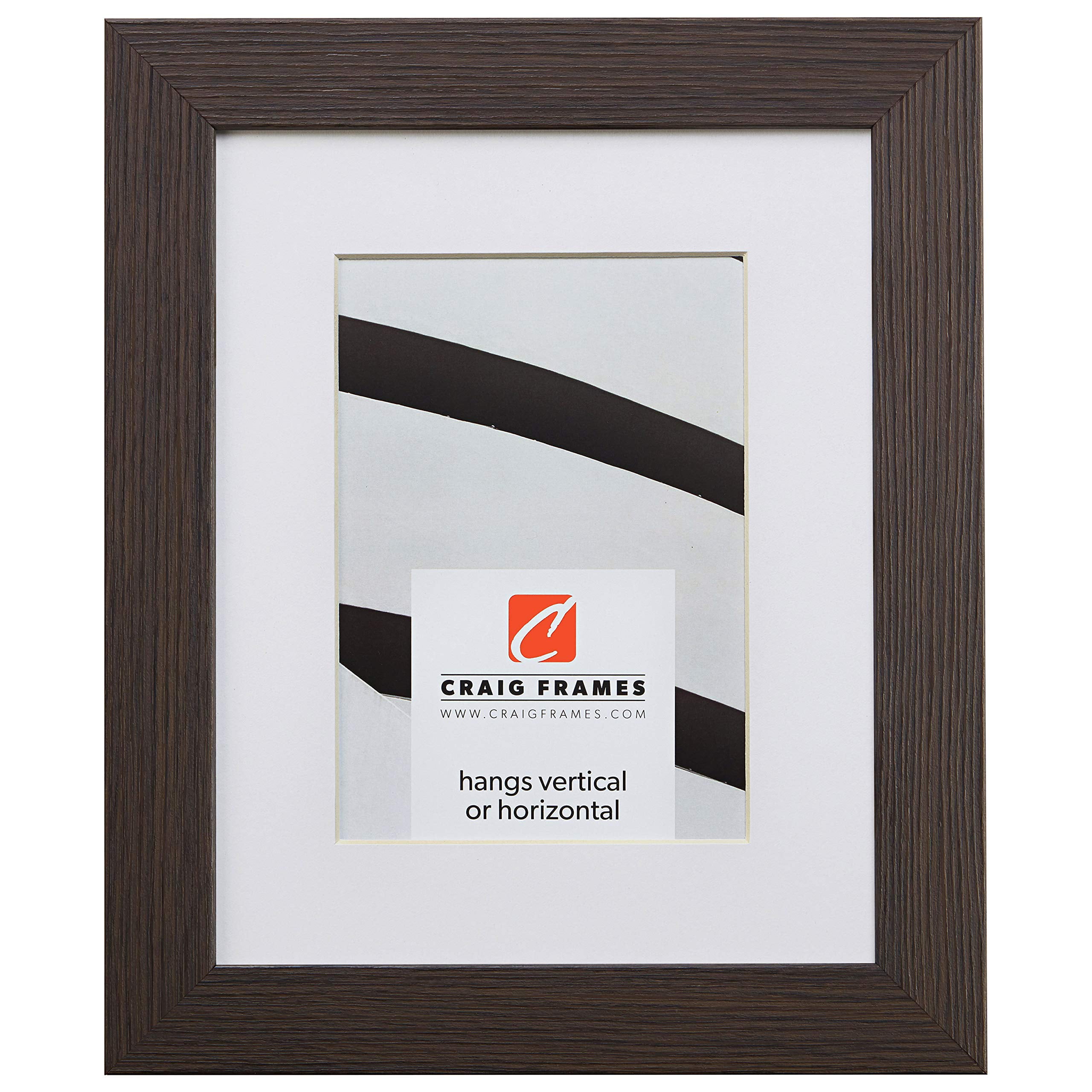 Weathered Brown Gray 20x26 Inch Picture Frame, Includes White Mat for ...