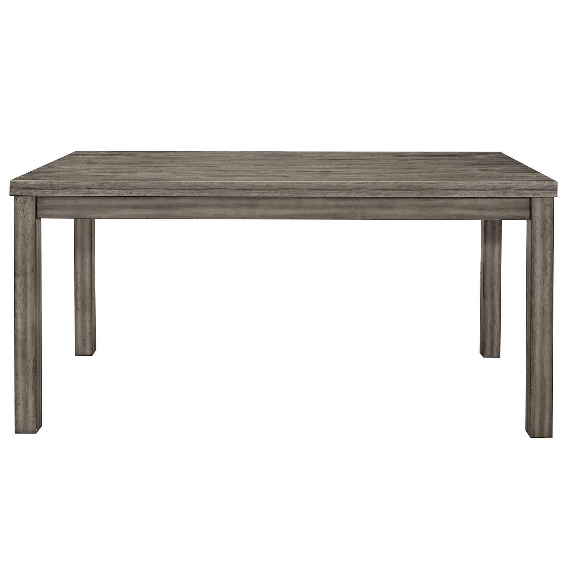 Weathered Gray Dining Table, Rustic Theme For 6 Diners Transitional ...