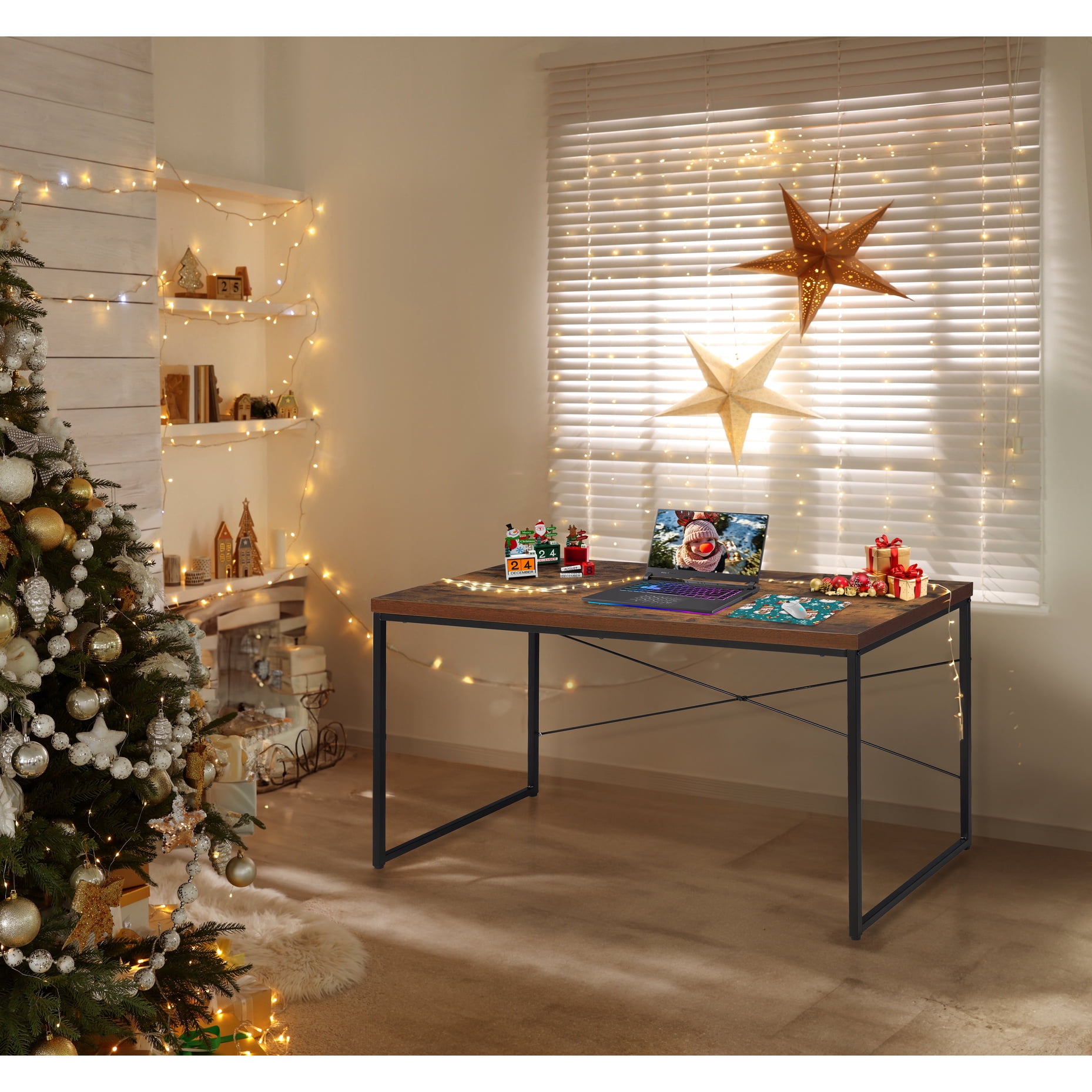 Weathered Oak Top - Industrial Elegance in Design - Indoor Room ...