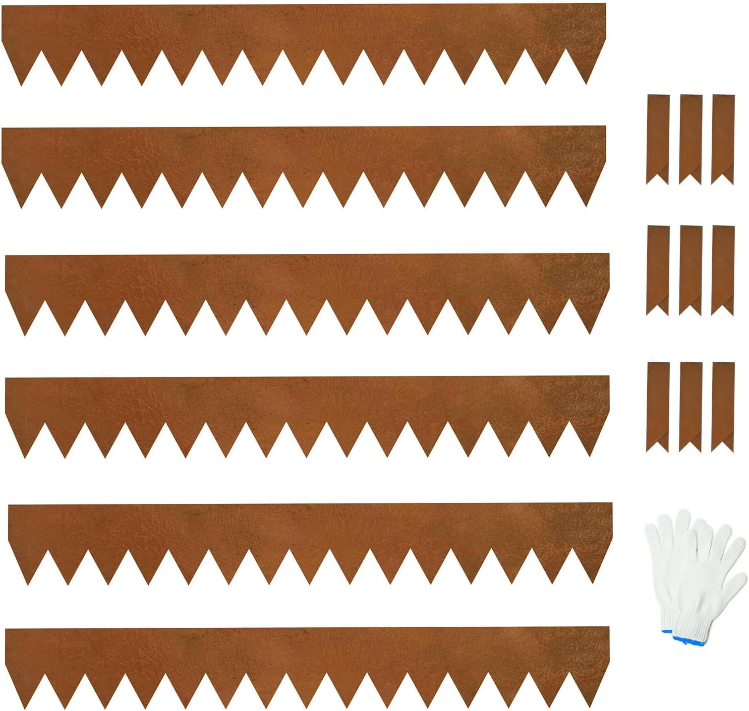 Weathering Steel Edging 6 Pack, 40" L x 5.5" H Depth Corten Steel ...