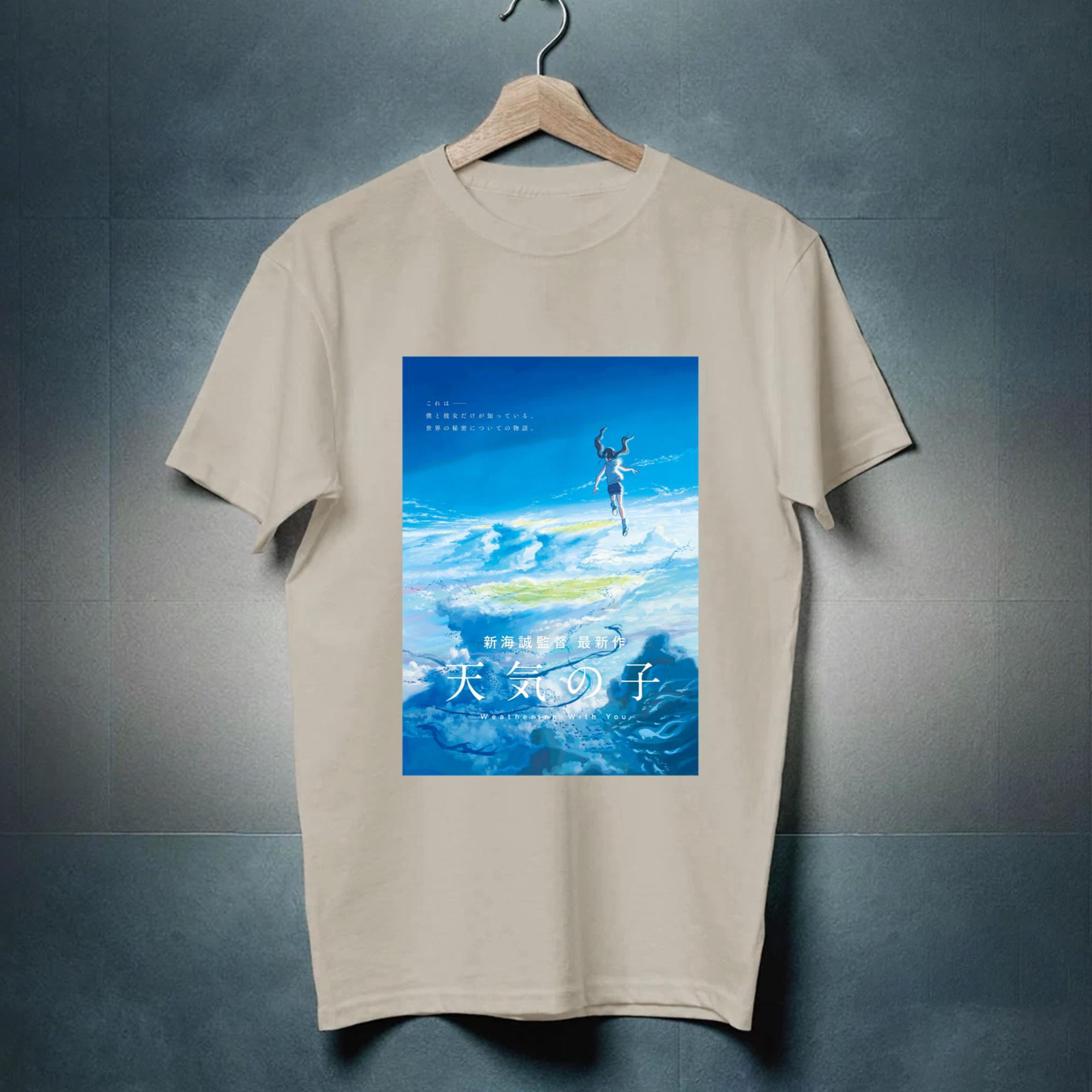 Weathering with You, Tenki no Ko, Anime T-Shirt, Makoto Shinkai Shirt ...