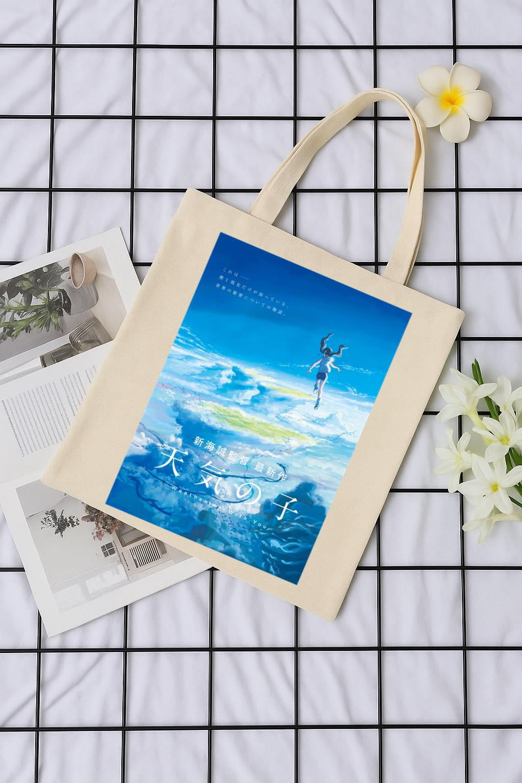 Weathering with You, Tenki no Ko, Anime Tote Bag, Makoto Shinkai Bag ...