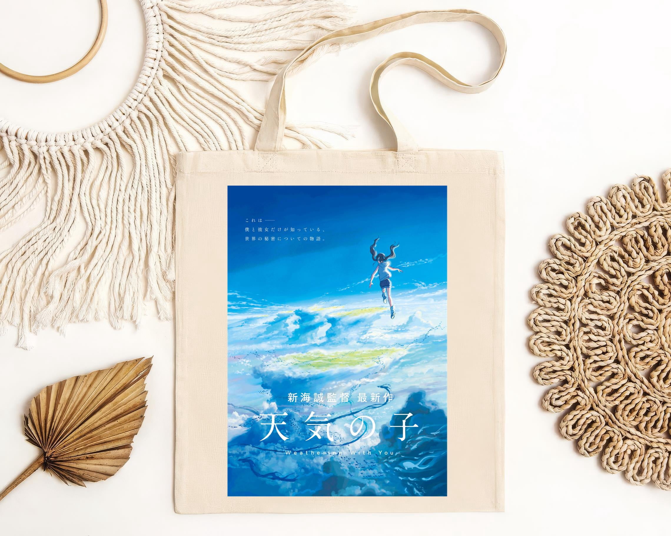 Weathering with You, Tenki no Ko, Anime Tote Bag, Makoto Shinkai Bag ...
