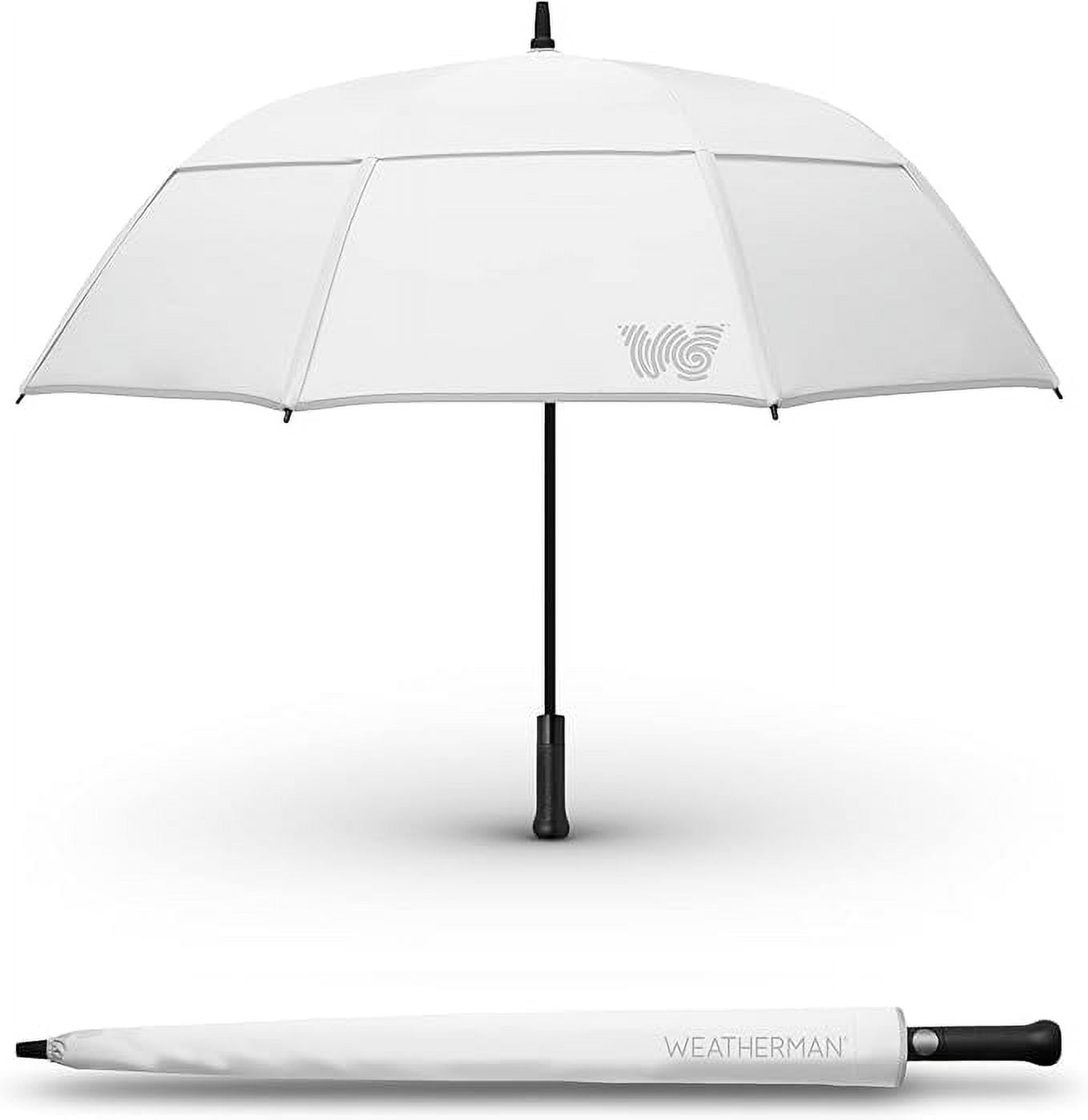 Weatherman Umbrella - Stick Umbrella - Windproof Umbrella Resists Up to ...