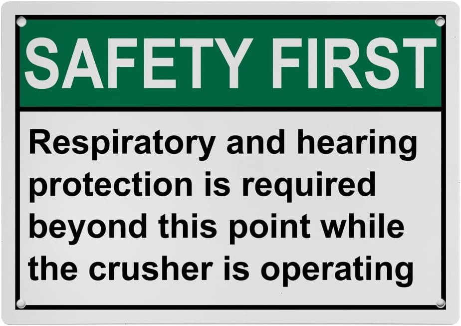 Weatherproof ANSI PPE Multiple Sign (Respiratory and hearing protection ...