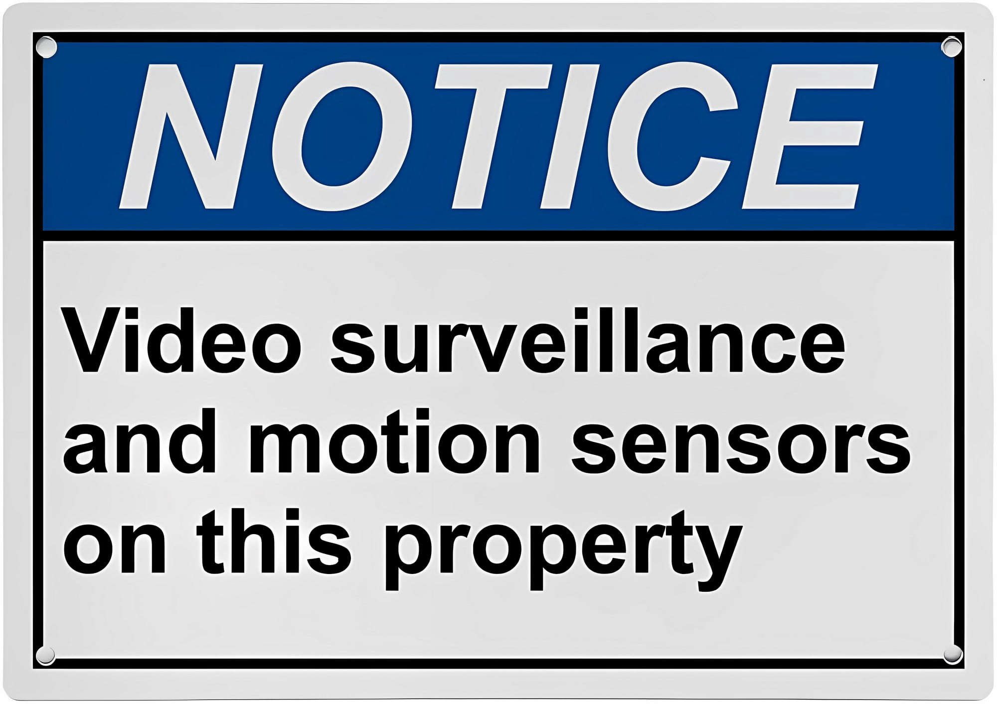 Weatherproof ANSI Security Camera Sign (Video surveillance and motion ...