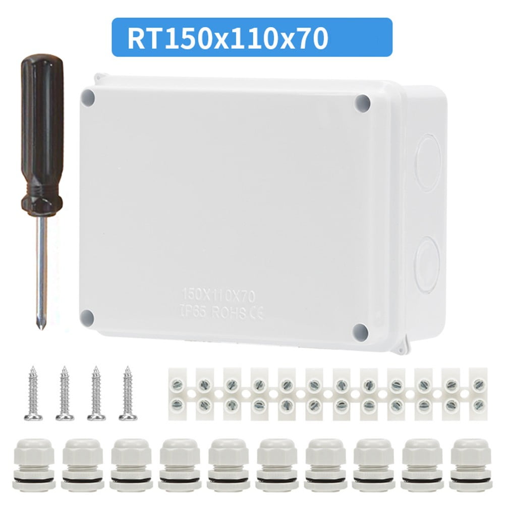 Weatherproof Abs Electrical Junction Box Ip65 Rated 150X110X70Mm With ...