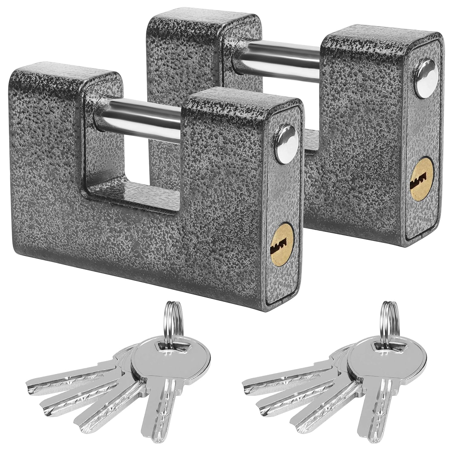 Weatherproof Anti-Corrosion Padlock, Heavy Duty Steel Lock, Stainless ...