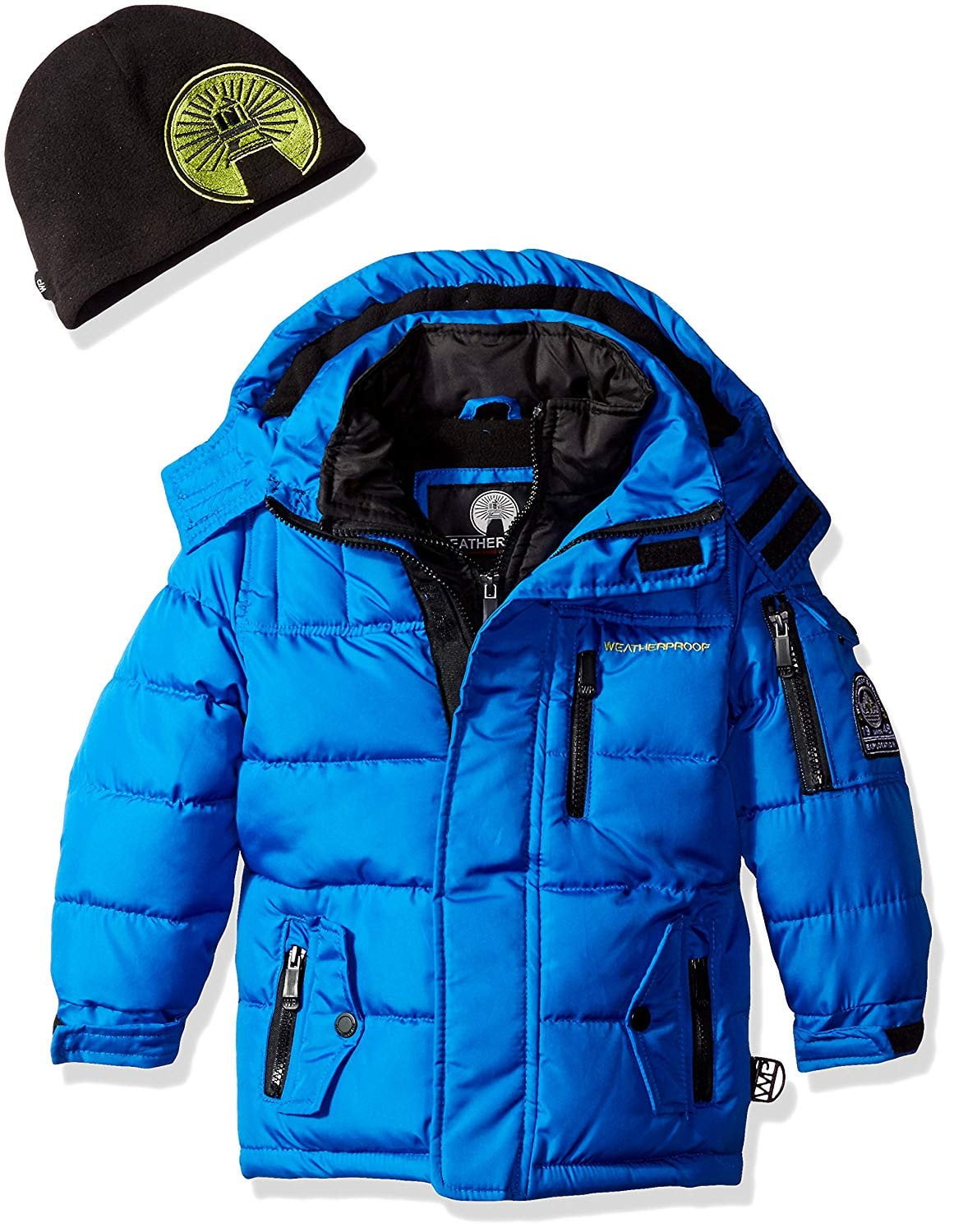 Weatherproof Big Boys' Bubble Jacket More Styles Available, Blue with ...