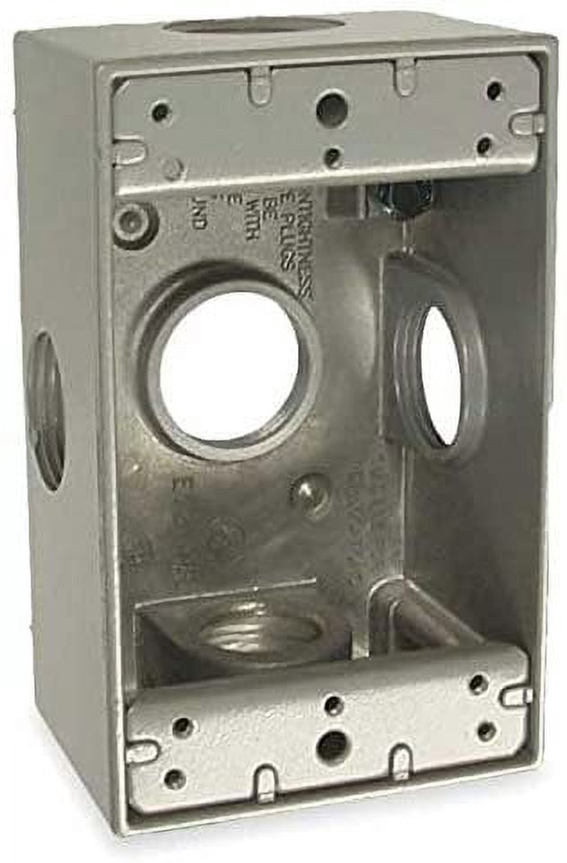 Bell Weatherproof Box - 3/4 In. Hub, Aluminum, Multicolor, 4.5 In ...