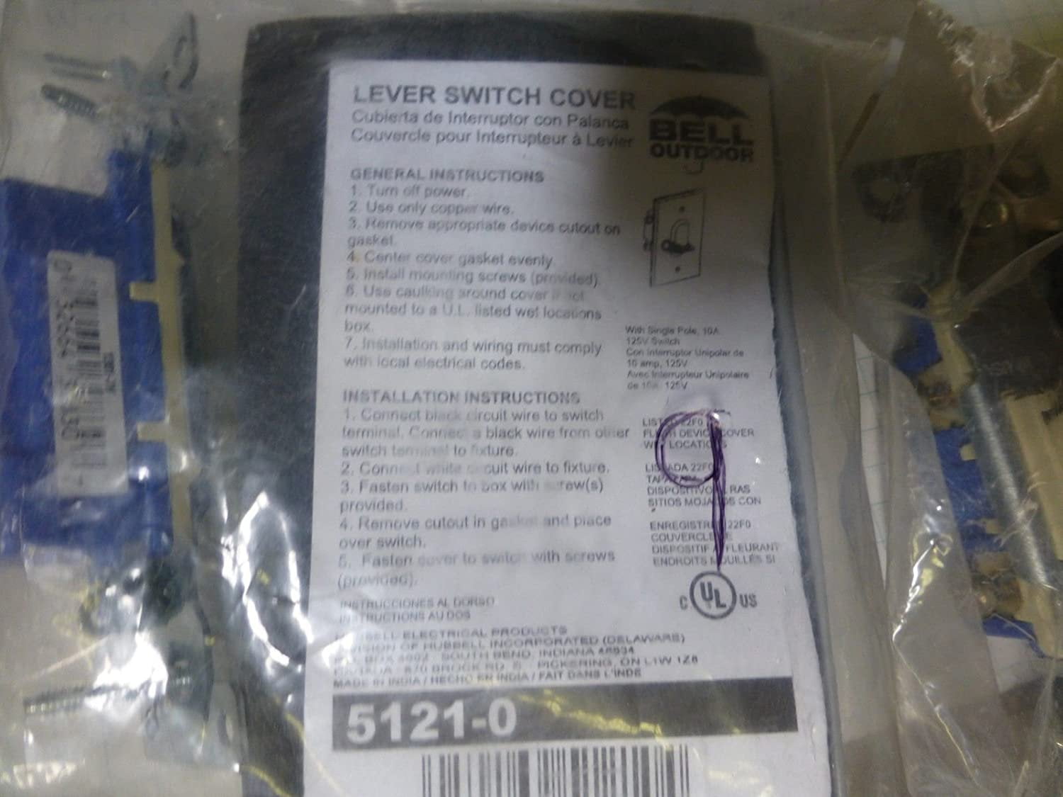 Weatherproof Cover with Lever Switch - Walmart.com