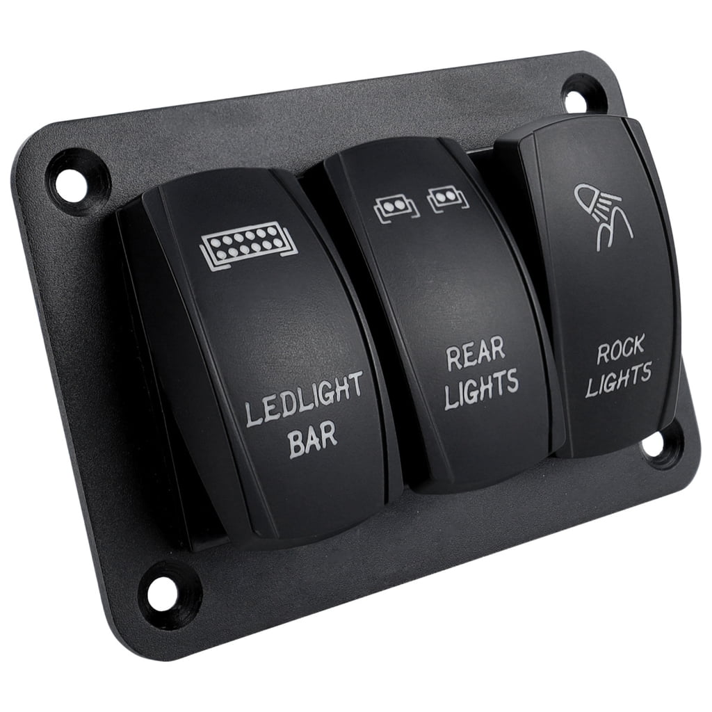 Weatherproof Efficient 2 Gang/3 Gang Rockers Switch Panel Toggle Switch ...