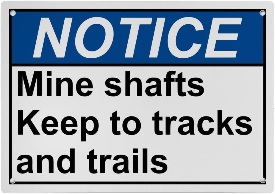 Weatherproof Horizontal ANSI Do Not Enter Sign (Mine shafts Keep to ...