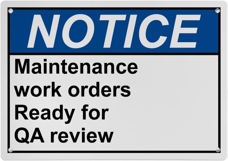 Weatherproof Horizontal ANSI Lockout Tagout Sign (Maintenance work ...