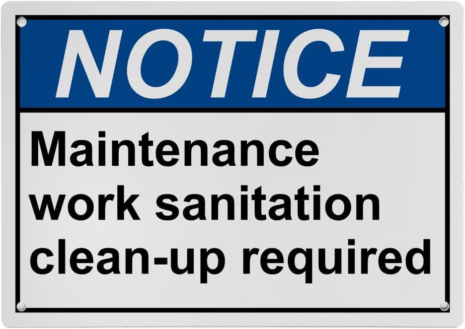 Weatherproof Horizontal ANSI Lockout Tagout Sign (Maintenance work ...