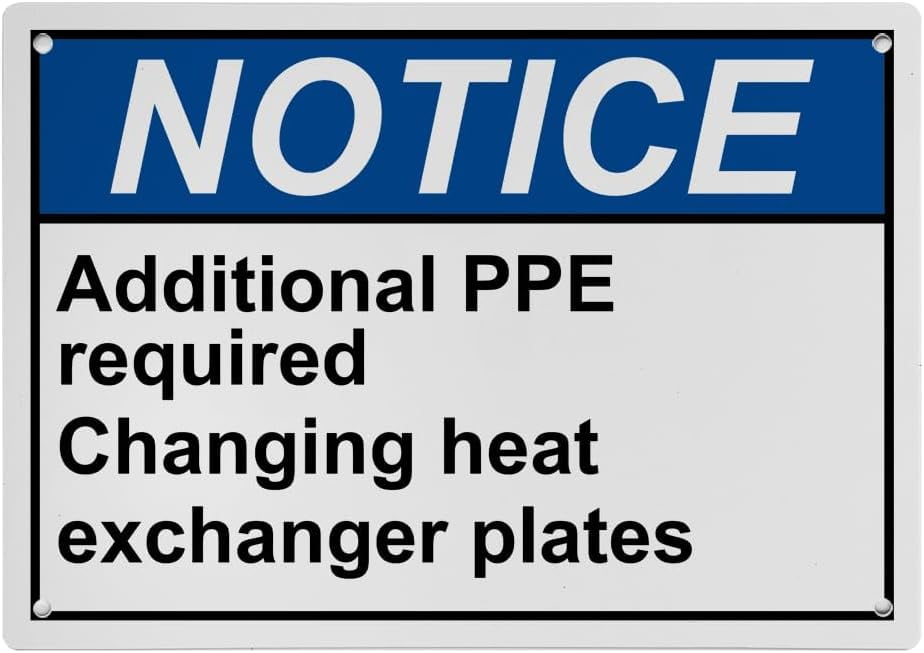 Weatherproof Horizontal ANSI PPE General Sign (Additional PPE required ...